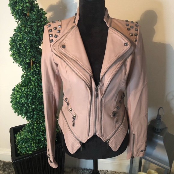 TCEC | Jackets & Coats | Studded Faux Leather Jacket | Poshmark